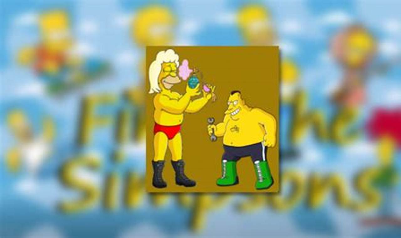 Spot the WWE Superstar in The Simpsons!
