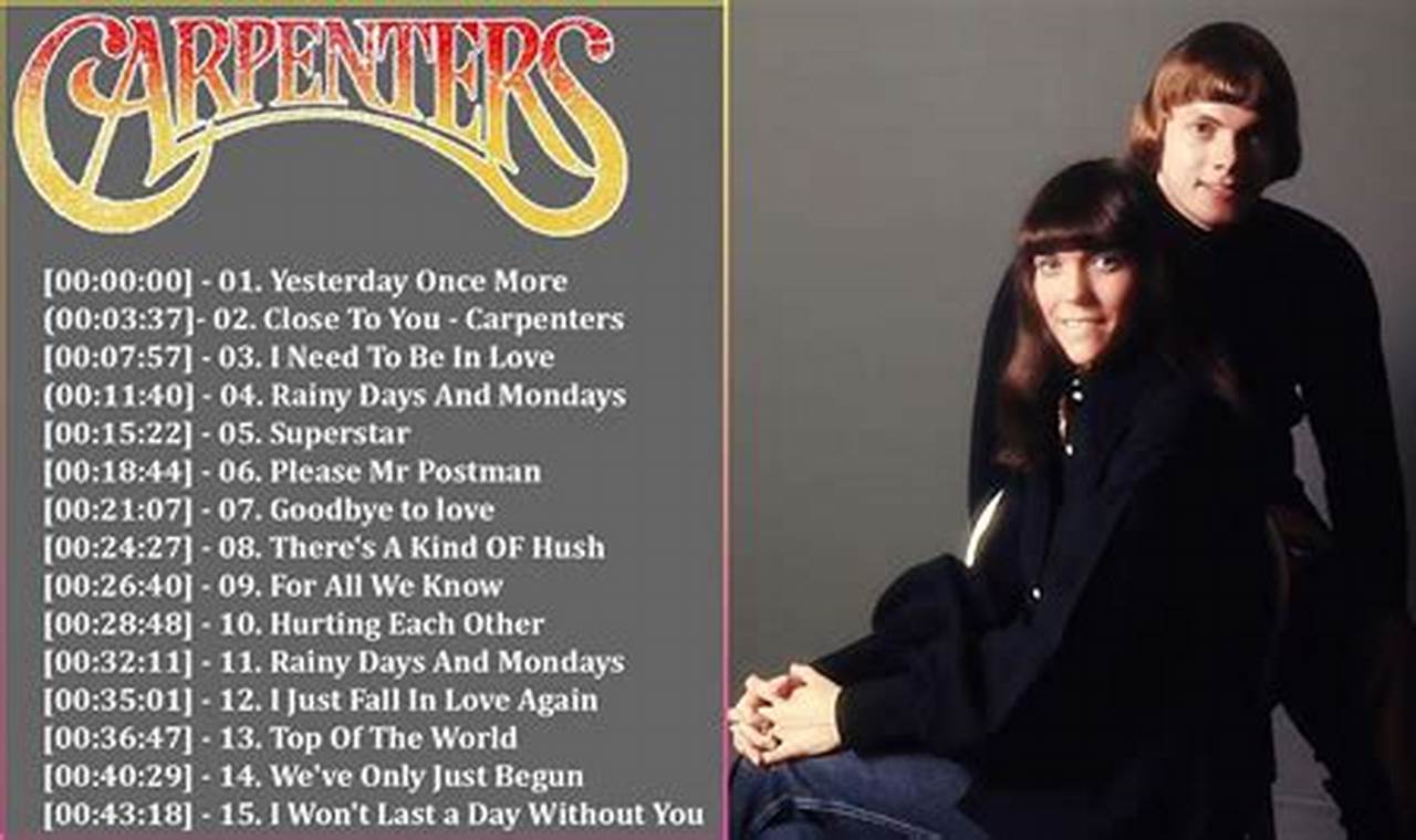 The Best of The Carpenters on YouTube: Classic Hits